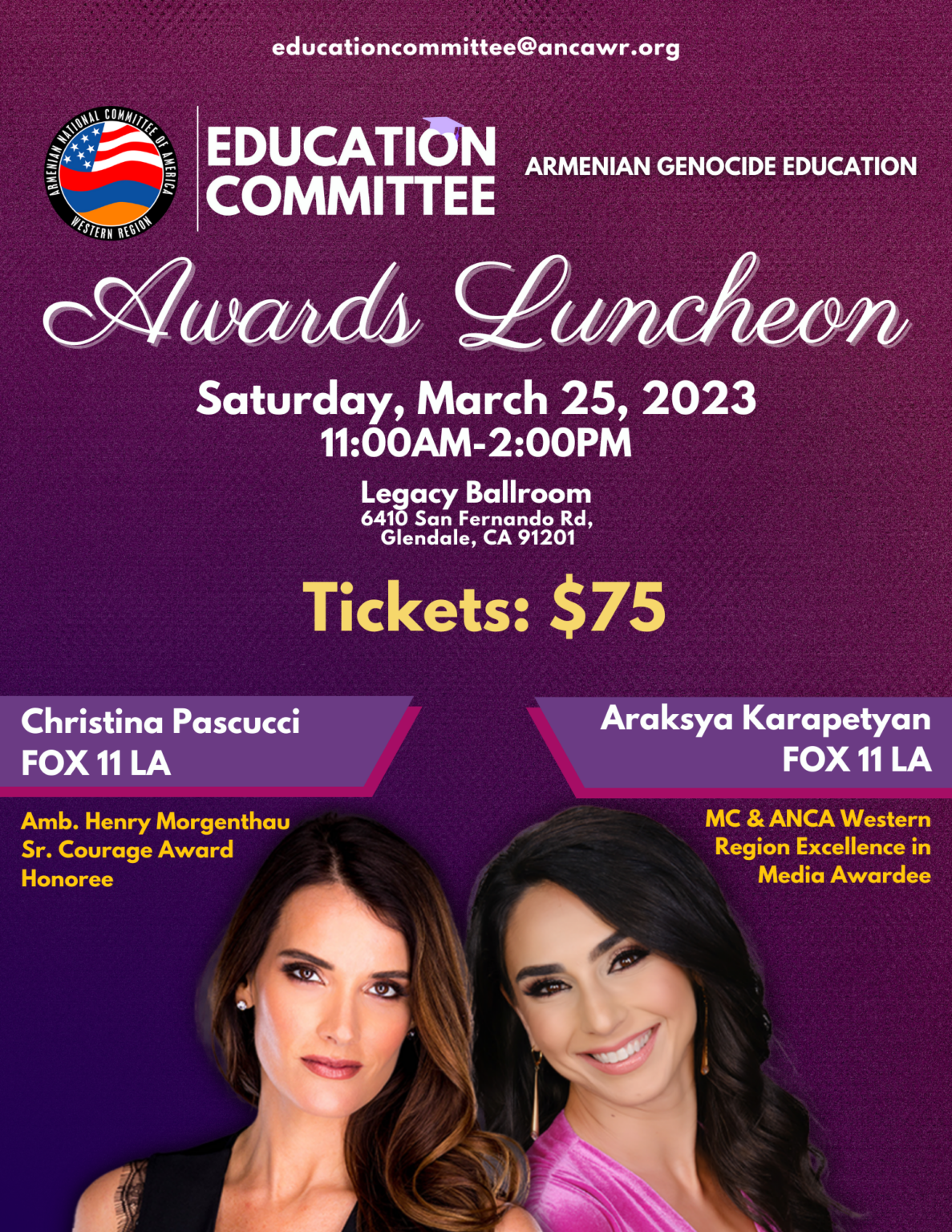 Christina Pascucci and Dr. Astourian To Be Honored at the 6th Annual ...