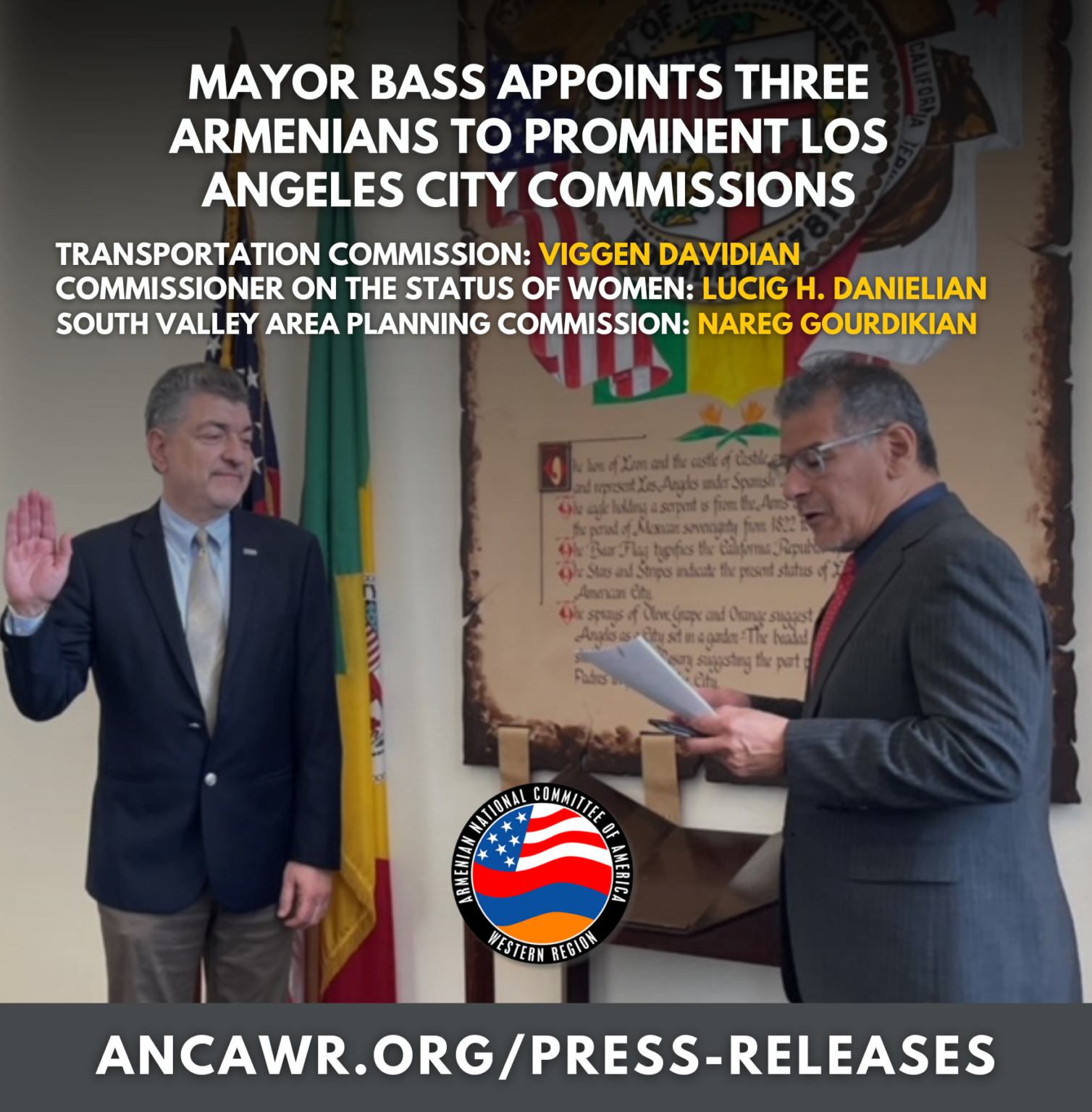Mayor Bass Appoints Three Armenians to Prominent Los Angeles City ...